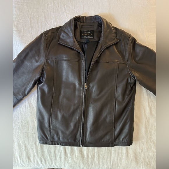 Jos. A. Bank | Jackets & Coats | Vintage Jos A Bank Dark Brown Leather ...